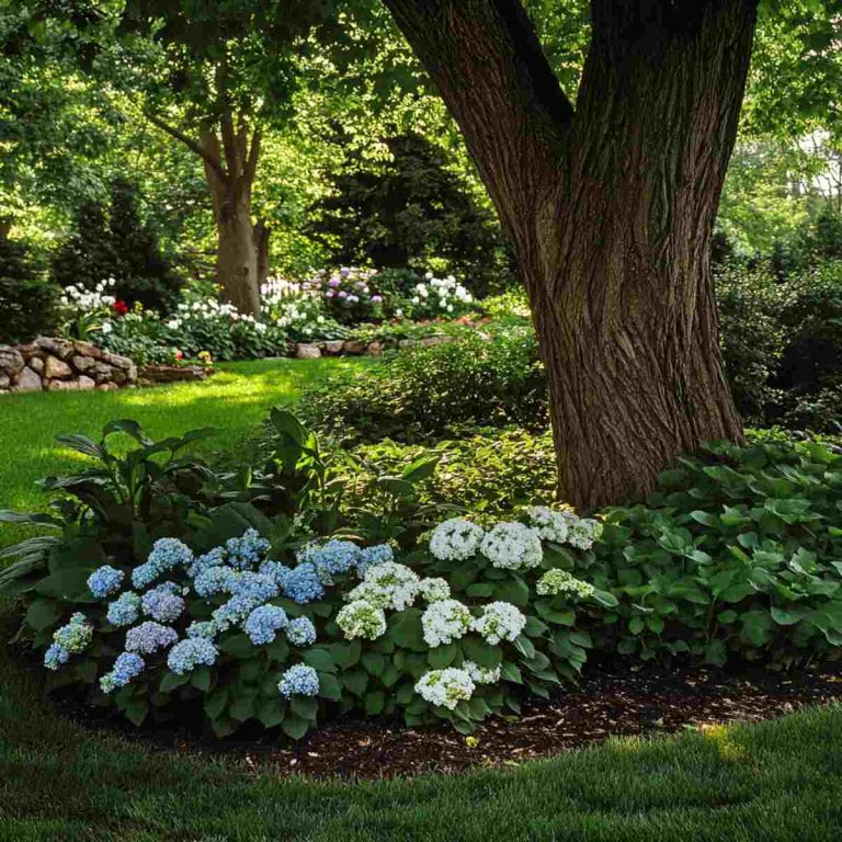 20 Lush Shade Garden Ideas Under Trees - Bloomy Heaven