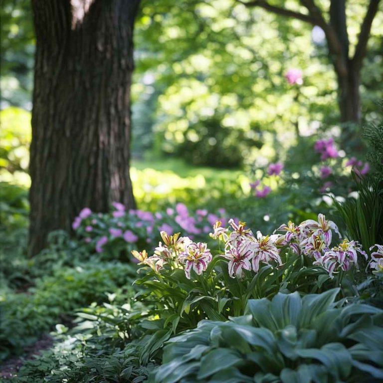 20 Lush Shade Garden Ideas Under Trees - Bloomy Heaven