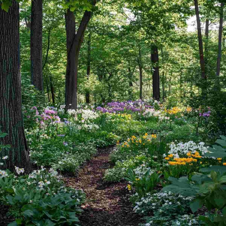 20 Lush Shade Garden Ideas Under Trees - Bloomy Heaven