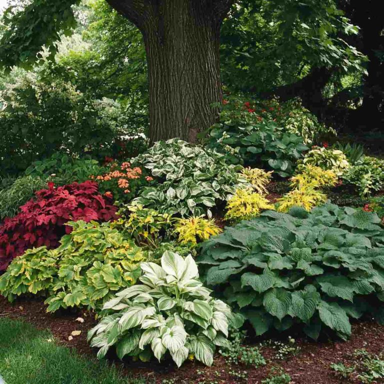 20 Lush Shade Garden Ideas Under Trees - Bloomy Heaven