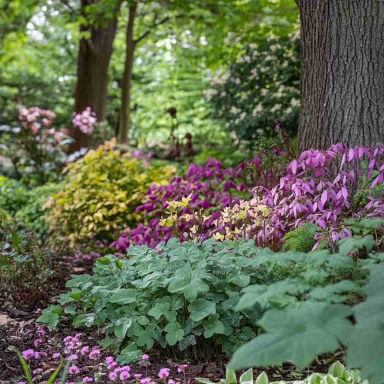 20 Lush Shade Garden Ideas Under Trees - Bloomy Heaven