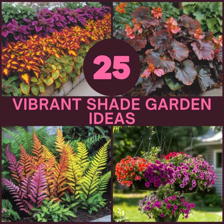 25 Vibrant Shade Garden Ideas to Spark Color in Dark Corners
