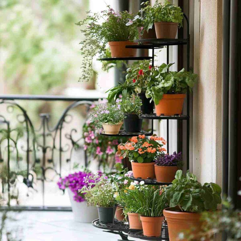 10 Gorgeous Outdoor Plant Stand Ideas to Showcase Your Greenery