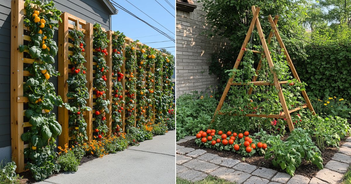 12 Beautiful Vegetable Garden Trellis Ideas You'll Love