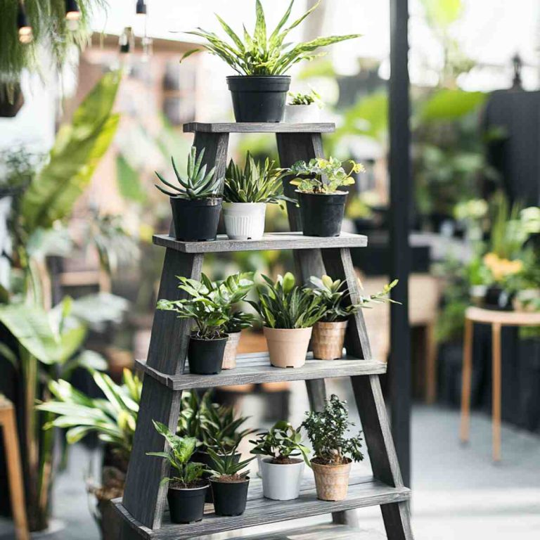 10 Gorgeous Outdoor Plant Stand Ideas to Showcase Your Greenery