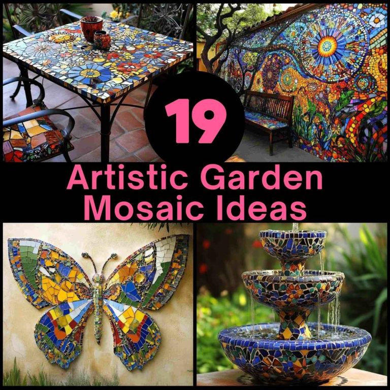 19 Beautiful Artistic Garden Mosaic Ideas You Need to Try