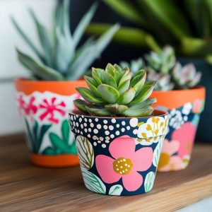 15 Easy DIY Colorful Planter Ideas That Anyone Can Try