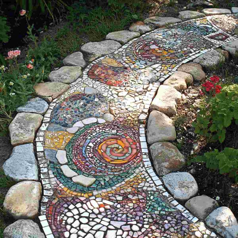 19 Beautiful Artistic Garden Mosaic Ideas You Need to Try