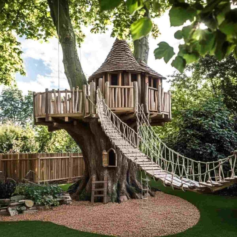 20 Magical Treehouse Garden Ideas You’ll Want in Your Backyard