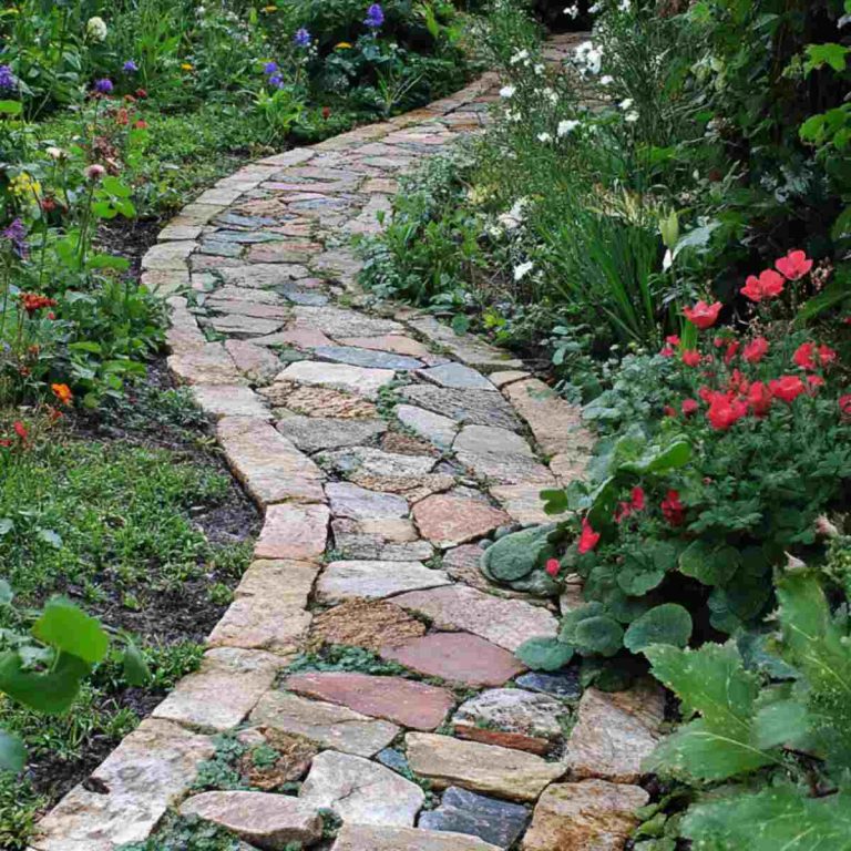 15 Beautiful Stone Path Garden Designs