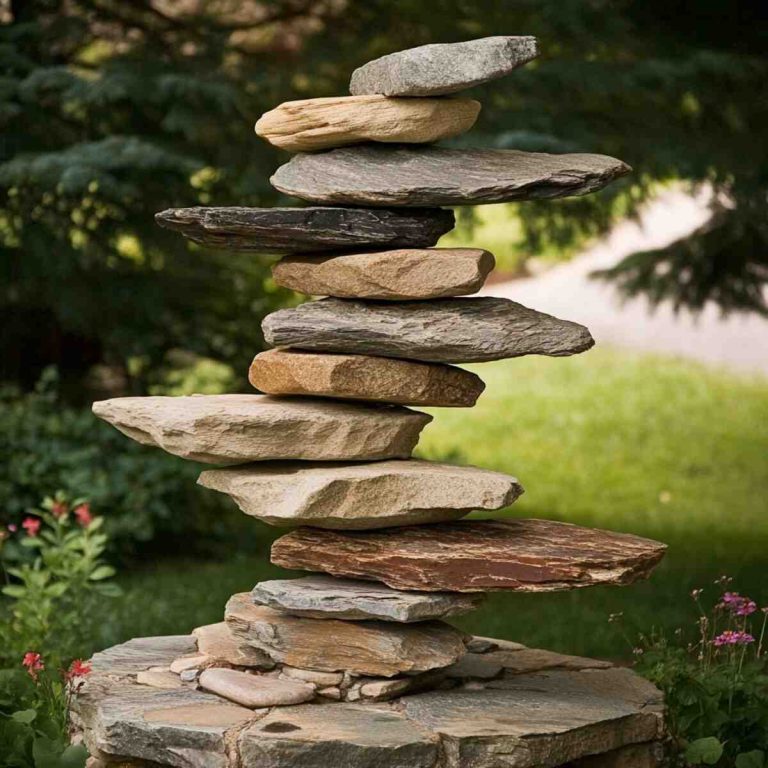 11 Best Rock Stacking Art Garden Sculpture Ideas