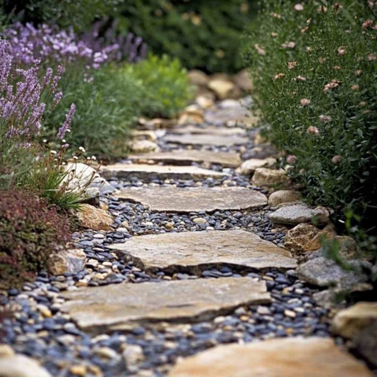 15 Beautiful Stone Path Garden Designs