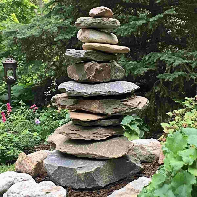 11 Best Rock Stacking Art Garden Sculpture Ideas