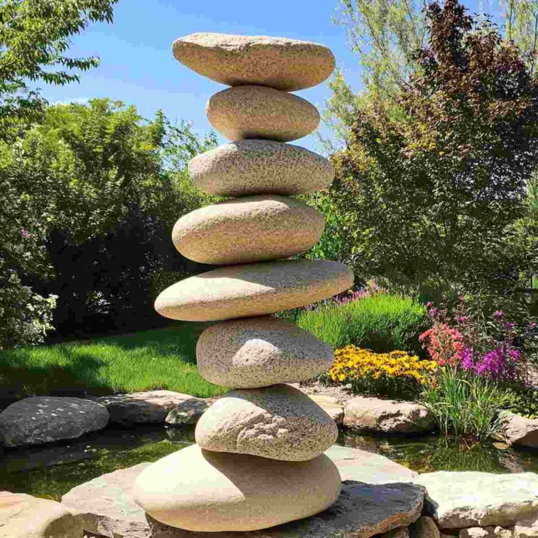 11 Best Rock Stacking Art Garden Sculpture Ideas