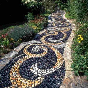 15 Beautiful Stone Path Garden Designs
