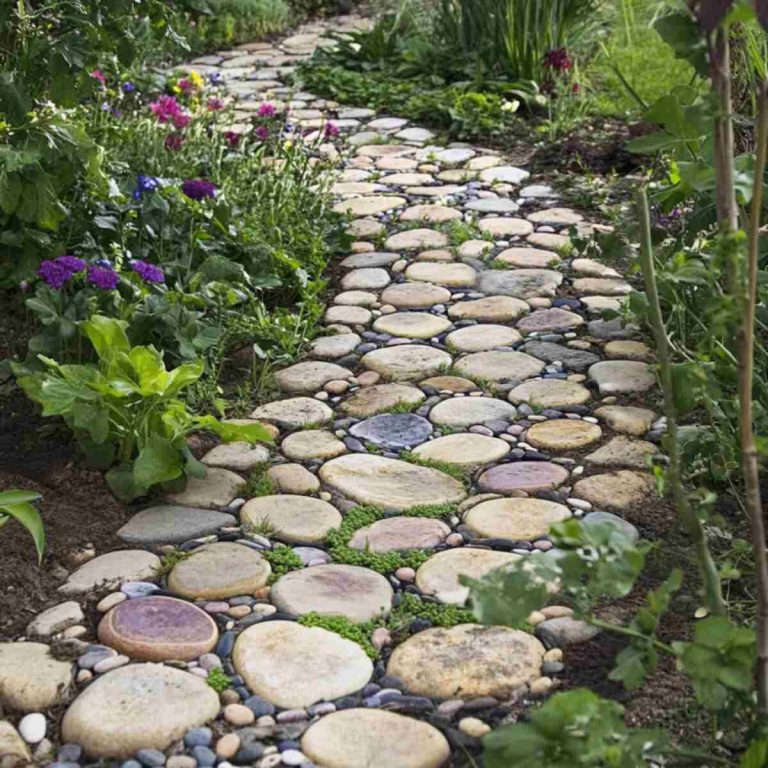 15 Beautiful Stone Path Garden Designs