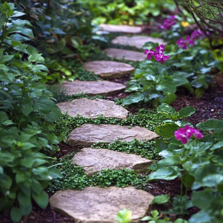 15 Beautiful Stone Path Garden Designs