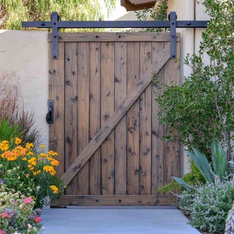 18 Rustic Barn Door Garden Gate Ideas That Add Instant Charm