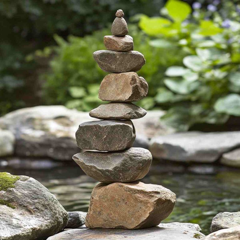 11 Best Rock Stacking Art Garden Sculpture Ideas