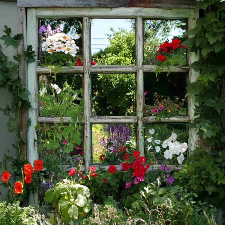 18 Garden Ideas Using Upcycled Windows That Will Blow Your Mind