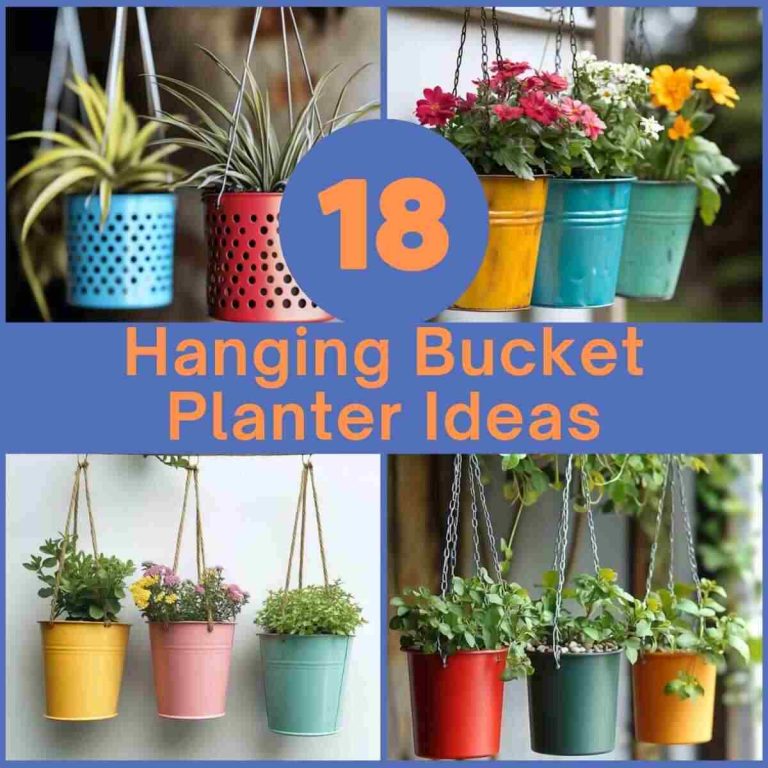 18 Easy Hanging Bucket Planter Ideas for a Greener Home