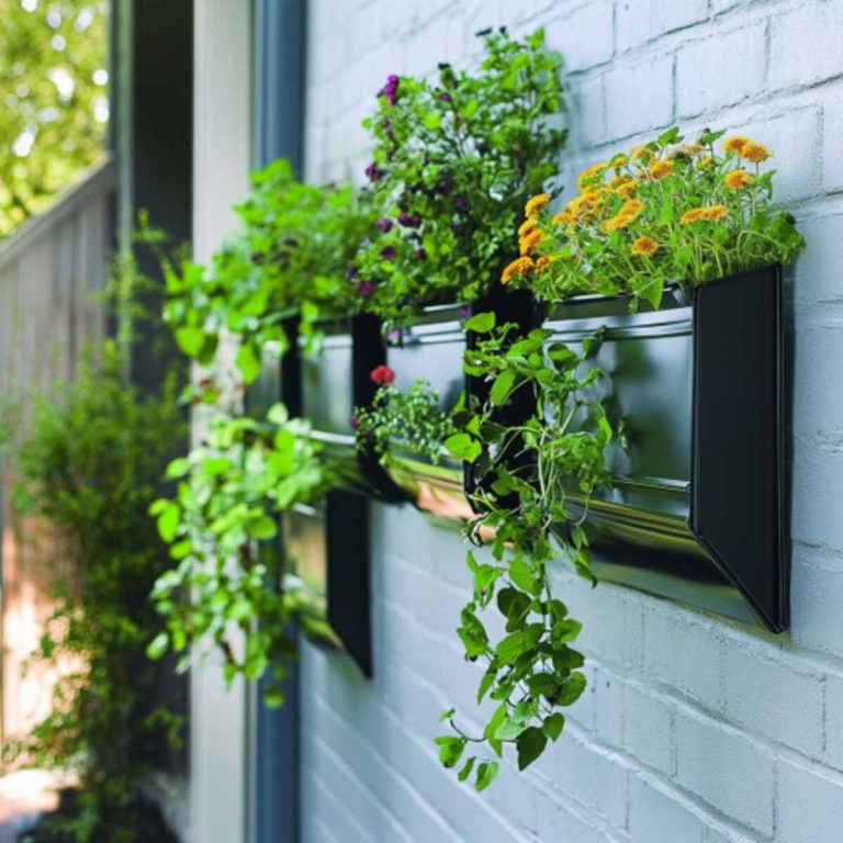 17 DIY Hanging Gutter Garden Ideas That Make Gardening Fun & Easy