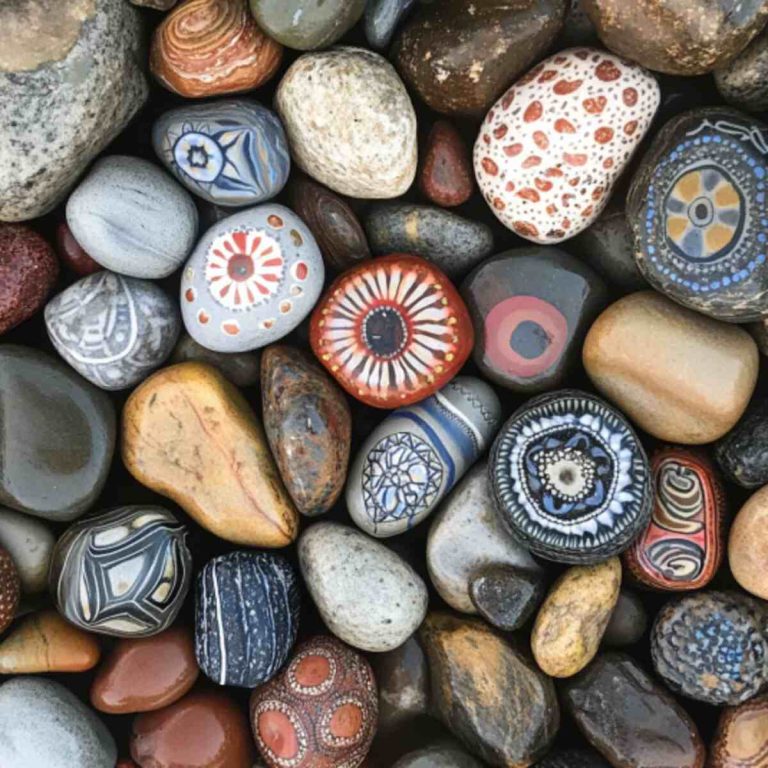 17 Beautiful and Easy Painted Rocks Garden Ideas