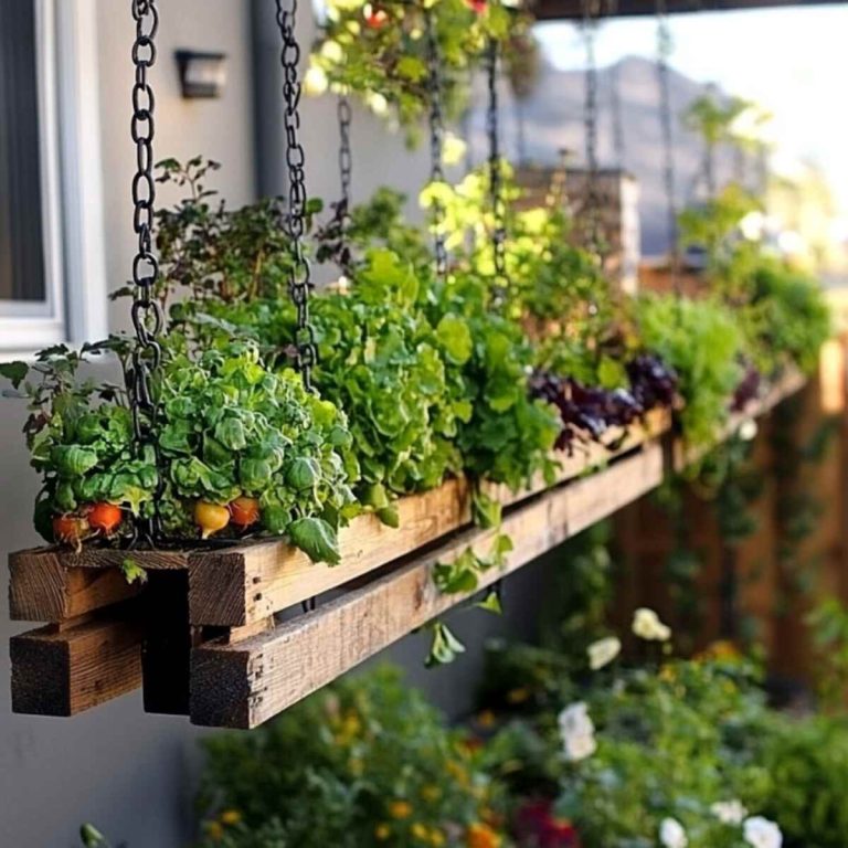 17 DIY Hanging Gutter Garden Ideas That Make Gardening Fun & Easy