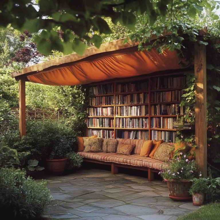 20 Dreamy Outdoor Garden Library Nook Ideas You’ll Want to Copy