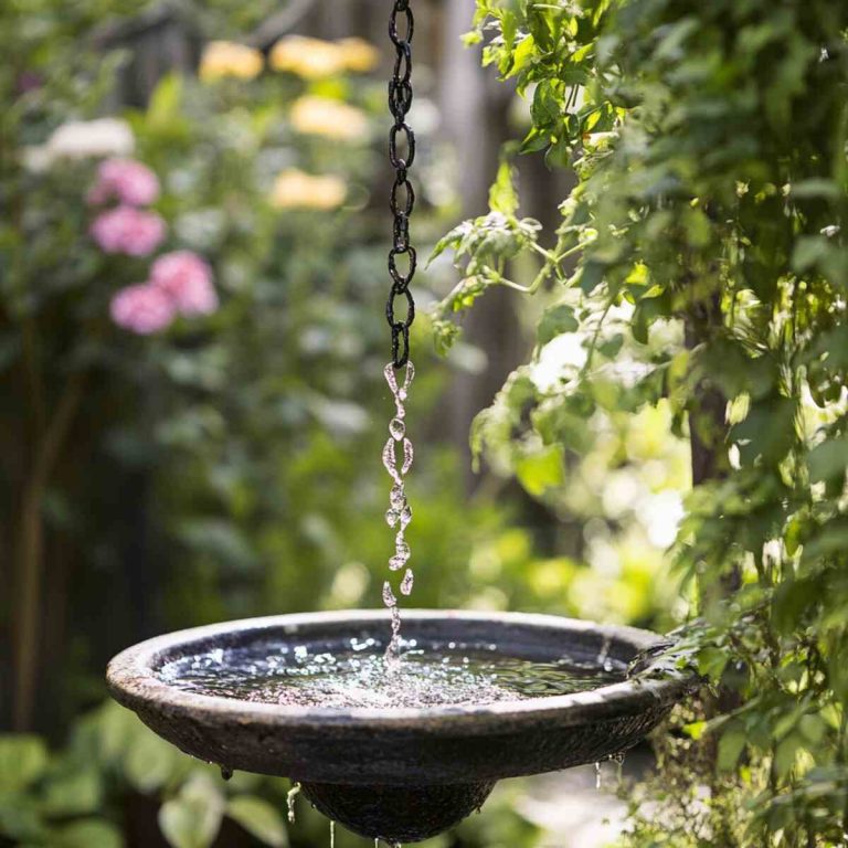 23 Rain Chain Garden Ideas That Make Rainy Days Worth Watching