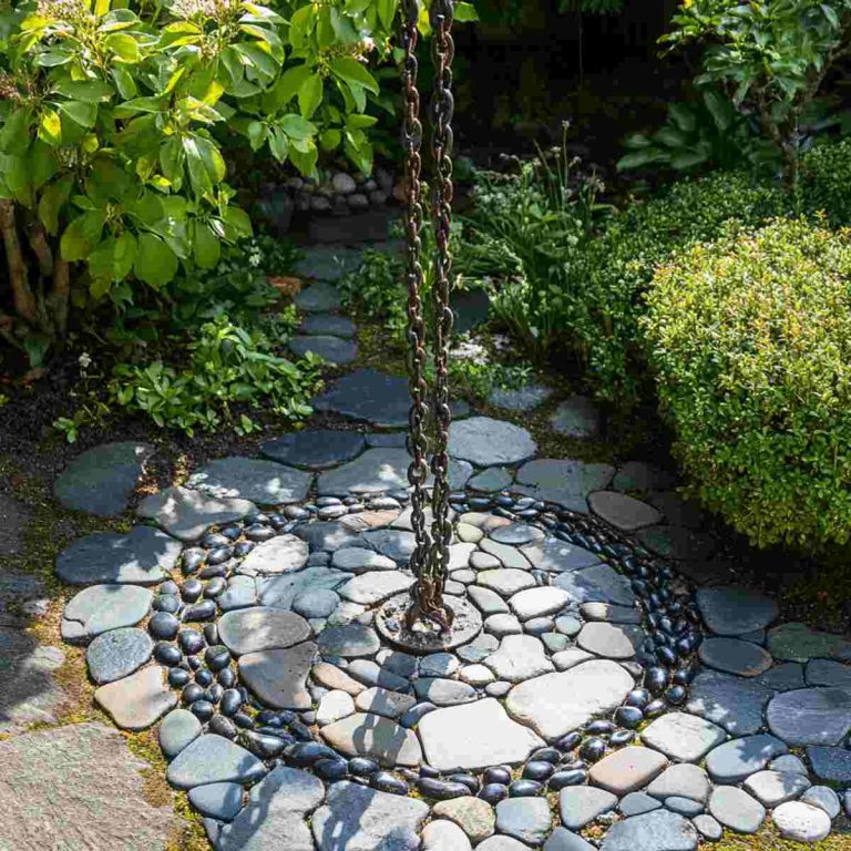 23 Rain Chain Garden Ideas That Make Rainy Days Worth Watching