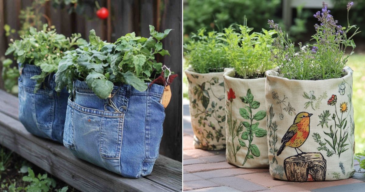 25 Genius Garden Ideas Using Recycled Fabric Grow Bags