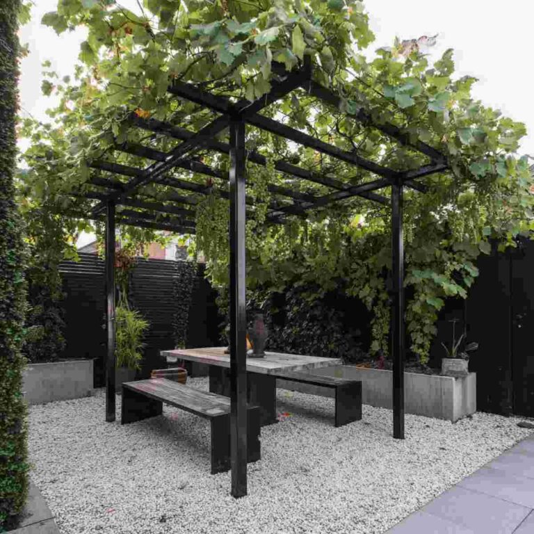 15 Easy and Beautiful Ground-Level Grape Arbor Ideas for Any Garden ...