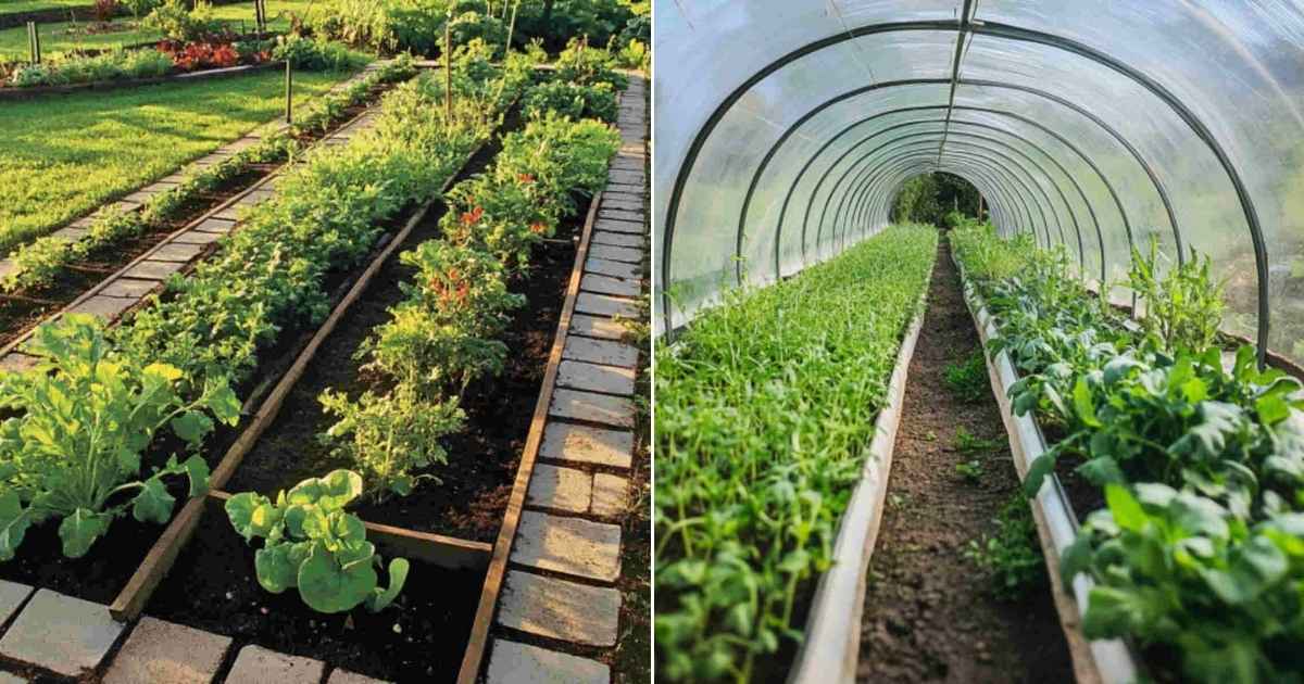 19 Compact Vegetable Row Planting Garden Ideas